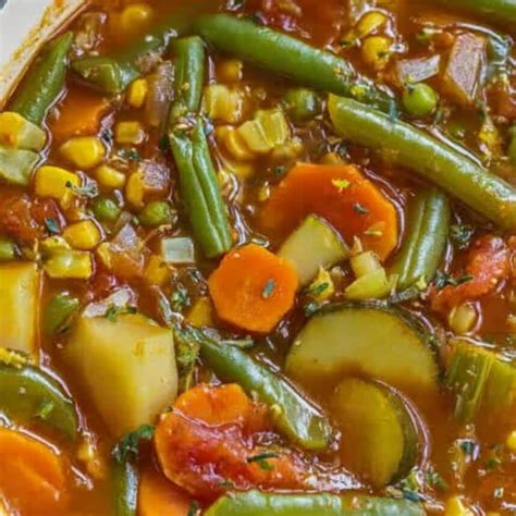 Vegetable Soup Recipe A Hearty Flavorful Meal For Any Day What To Cook