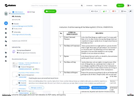 Studocu Com Ph U Sid Pdfmyurl Converts Web Pages And Even Full