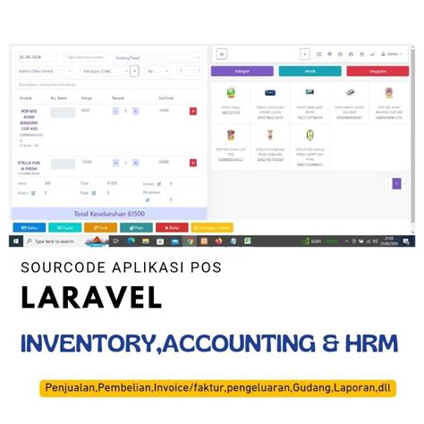 Jual Sourcode Aplikasi Pos Penjualan Kasir Management Inventory Laravel Pos Web Online Aplikasi