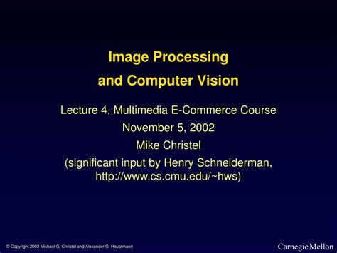 ppt image processing and computer vision powerpoint presentation