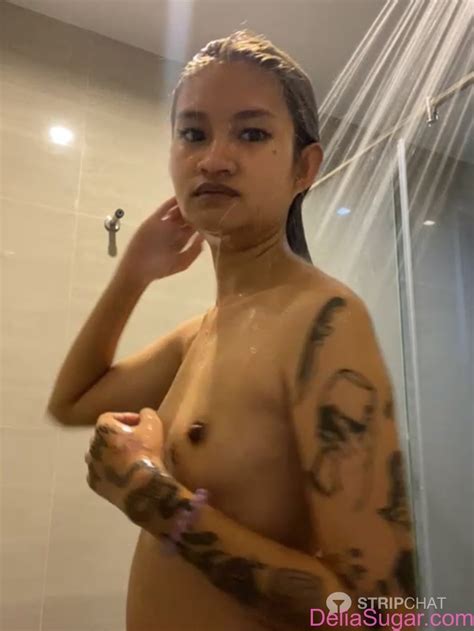 Cute Asian Babe Delia Takes A Hot Soapy Shower Naked Photos
