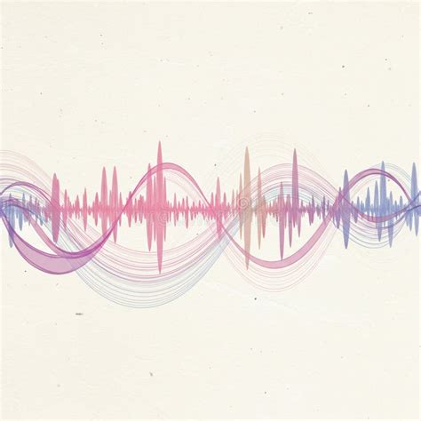 Colorful Abstract Waveform Pattern On A Light Background The Design Features Stock Illustration