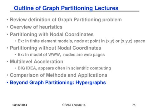 Ppt Cs 267 Applications Of Parallel Computers Graph Partitioning