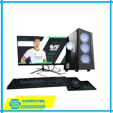 BỘ Pc CŨ H110 Cpu I3 7100 Ram 8gb Ddr4 Màn Hình 24 Inch