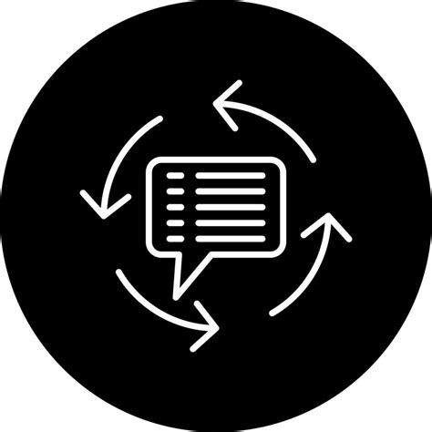 Feedback Loop Vector Icon Style 22546935 Vector Art At Vecteezy