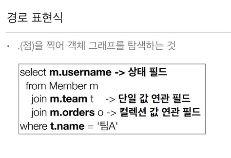 Jpa 자바 Orm 표준 Jpa 프로그래밍기본편 8 Jpql 중급 문법