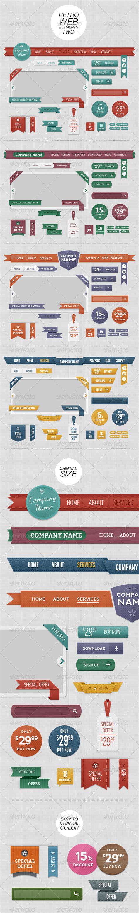 navigation bar templates from graphicriver