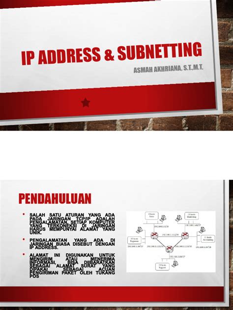 pertemuan 7 ip address dan subnetting pdf