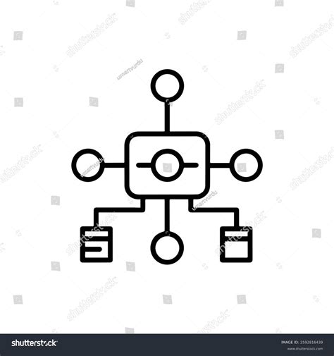Software Architecture Icon Visual Representation System Stock Vector