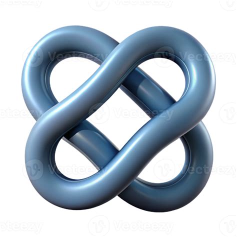 Peaceful Vibrant Geometric Symbol Of Infinity Interlocking Loops
