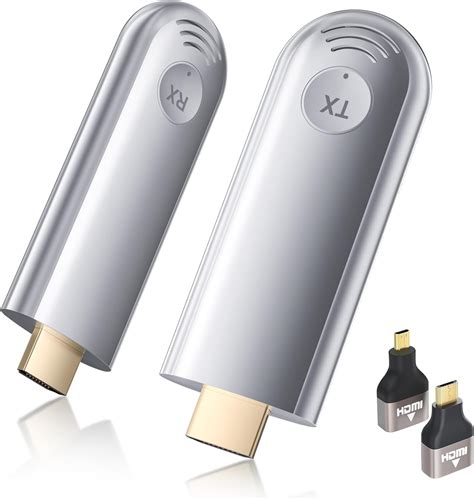 Wireless Hdmi Transmitter And Receiver Plug And Play 2025 Upgraded Led Display 4k