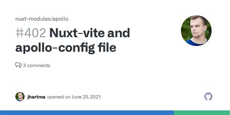 Nuxt Vite And Apollo Config File · Issue 402 · Nuxt Modulesapollo