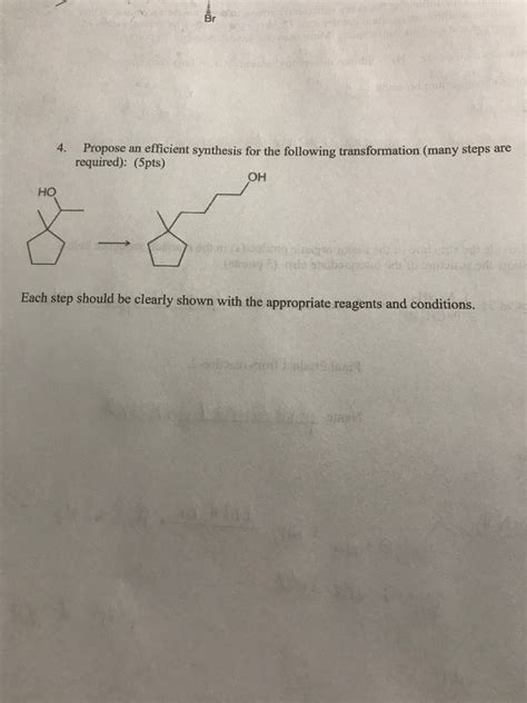 solved br 4 propose an efficient synthesis for the