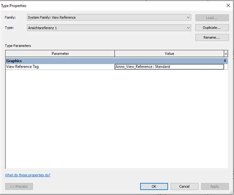뷰 참조 주석이 Revit의 독일어 템플릿을 기반으로 하는 프로젝트에서 예기치 않게 작동합니다