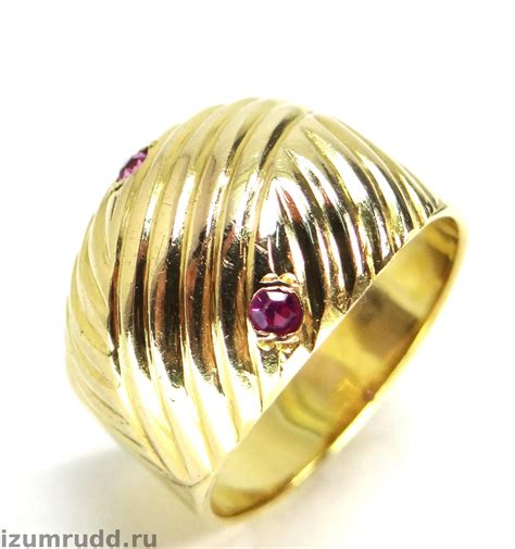 Советское золотое кольцо Чалма 750 пробы СССР