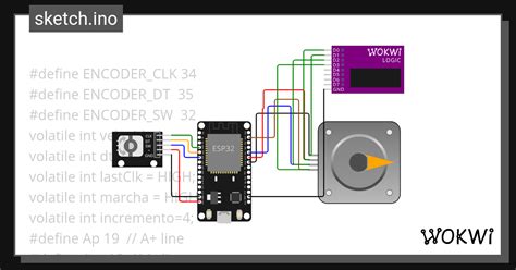 Stepperencoderla Wokwi Esp32 Stm32 Arduino Simulator