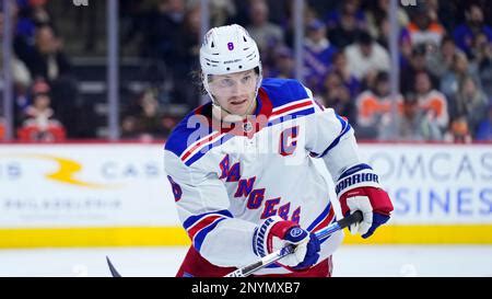 New York Rangers Jacob Trouba Plays Against The Nashville Predators In The Third Period Of An