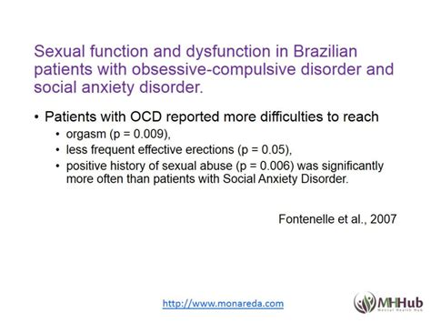SD In OCD Sexual Dysfunction In Obsessive Compulsive Disorder Ppt Download