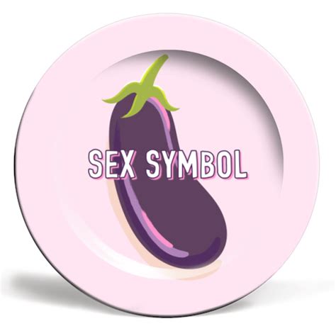 Sex Symbol Emoji Ceramic Dinner Plate By Adam Regester Buy Dinner