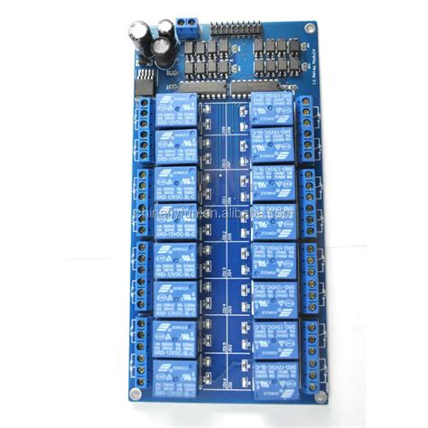 12v 16 채널 릴레이 모듈 인터페이스 보드 Arduino Pic Arm Dsp Plc 광 커플러 Lm2576 전원 Buy 릴레이 모듈16 채널 릴레이 모듈릴레이