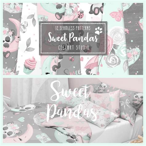Cute Panda Digital Stickers Bundleprintable Stickers Masterbundles