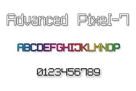 Advanced Pixel Font Style FontSpace