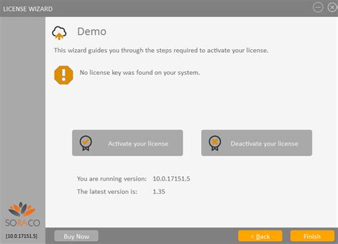 QLM License Wizard Welcome Page Soraco Technologies