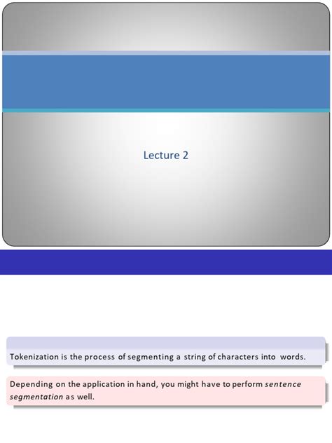 Nlp Lecture2 Text Pre Processing Pdf Parsing Dynamic Programming