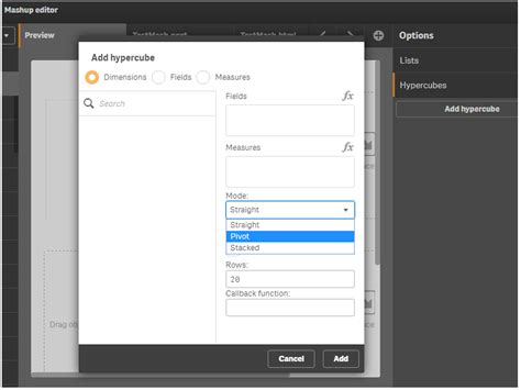 custom extension pivot table qmode qlik community 1194529
