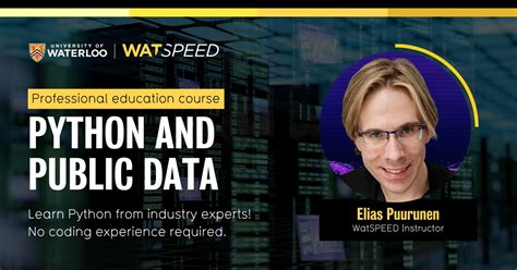 Meet Your Python Watspeed At The University Of Waterloo