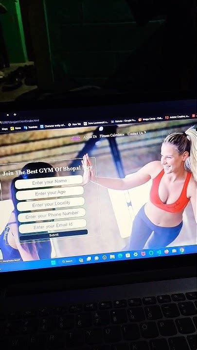 create a website using html css viral shorts gym html css coding