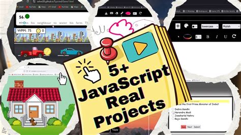 6 Javascript Projects You Must Build Html Css Js Nodejsandmongodb
