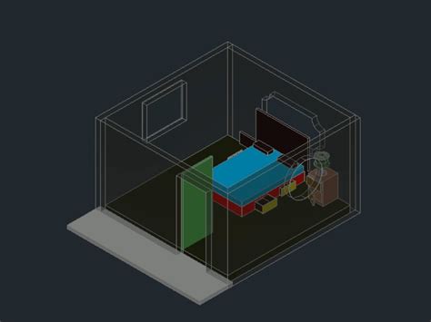 Dormitorio Principal 3d En Autocad Descargar Cad Gratis 288 87 Kb Bibliocad
