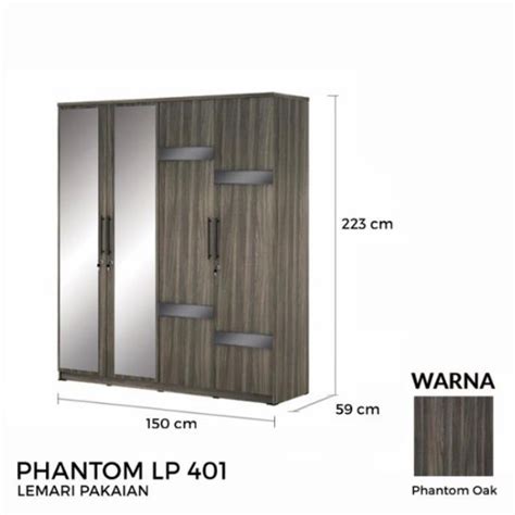 Jual Activ Avanti Phantom Lp 401 Lemari Baju Pakaian 4 Pintu Minimalis