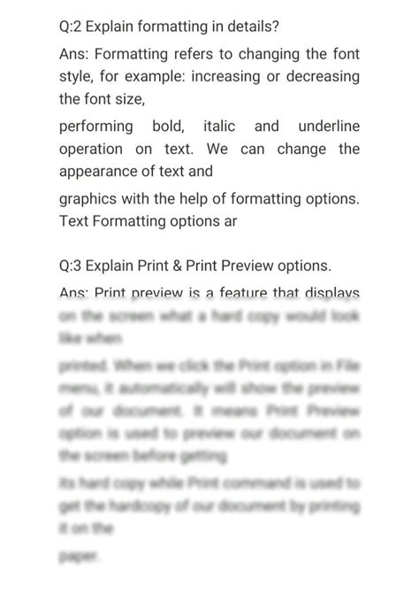 Solution 12th Class Computer Science Chapter 1 Office Automation And