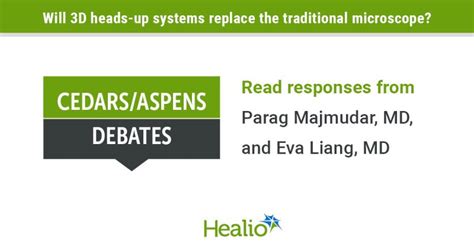 Ophthopedia Updatewill 3d Heads Up Systems Replace The Traditional Microscope Welcome To