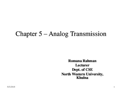Ppt Chapter 5 Analog Transmission 1