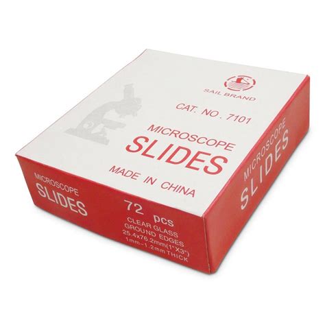 Microscope Glass Slides Plain 72 Pieces Health And Nutrition Medical