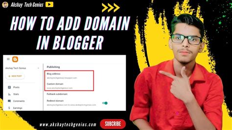 how to add custom domain in blogger 2024 easy step by step guide