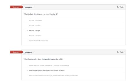 Solved Incorrect Question 2 02 Pts What Include Directive