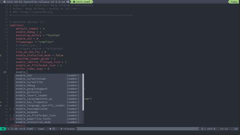 利用业余时间折腾的 Spacevim，发布 V090 了 V2ex