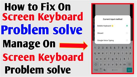 How To Fix On Screen Keyboard Problem Manage On Screen Keyboard YouTube