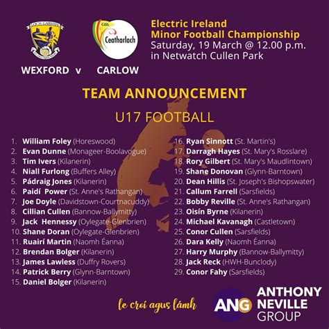 Sarsfields Gfc Best Of Luck To Conor Cullen Conor Fahy