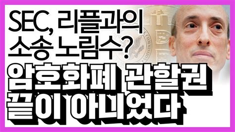 리플 비트코인 이더리움 Sec 리플과의 소송 노림수 암호화폐 관할권 끝이 아니었다 Youtube