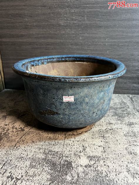 70年代，宜兴钧釉花盆一只y 价格180元 Se95634203 其他紫砂 零售 7788收藏收藏热线