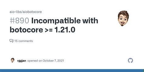 Incompatible With Botocore 1210 · Issue 890 · Aio Libs