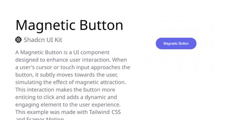 Magnetic Button 21stdev The First Vibe Crafting Tool 21stdev