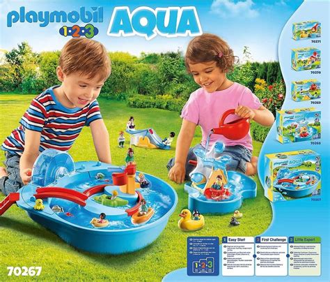 Playmobil Toy 1 2 3 Aqua Splish Splash Water Park 70267 Interactive
