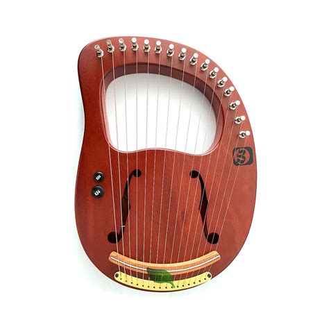 Walter Electric Lyre Harp Premium 16 String Mahogany Solid Wood Instru Pures Music