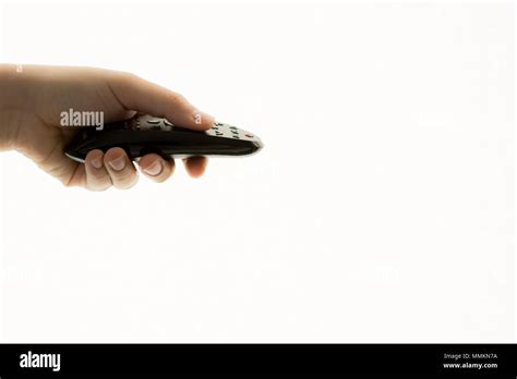 Using TV Remote Control Stock Photo Alamy